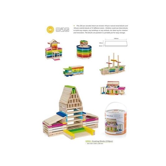 Viga Architecture Creative Blocks 250pc | Wombats Toy Shop